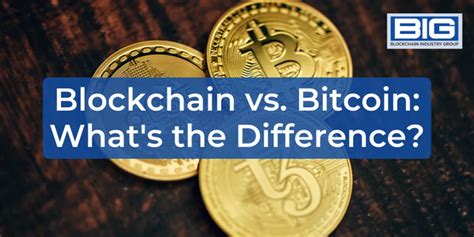 blockchain vs bitcoin what s the difference