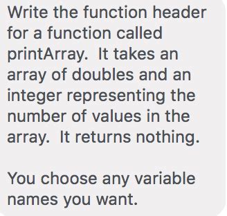 Solved Write The Function Header For A Function Called Chegg