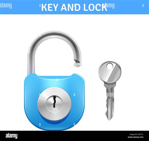 Lock And Key Illustration Stock Vector Image Art Alamy