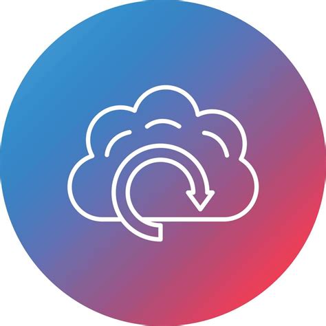 Backup Line Gradient Circle Background Icon 16860115 Vector Art At Vecteezy