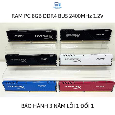 Ram Pc Kingston Hyperx 8gb Ddr4 Bus 2400 Mhz Memory Ram Pc4 Dimm Desktop Bảo Hành 36 Tháng