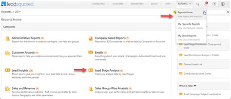 lead stage distribution time period wise report help and support