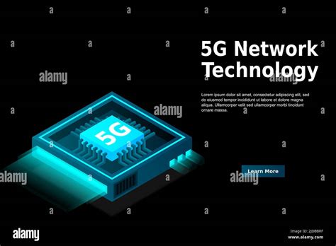 5g Network Processor Illustration Mobile Wireless Internet Of Next