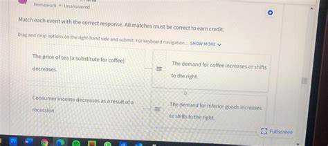 Solved Homework Unanswered O Match Each Event With The