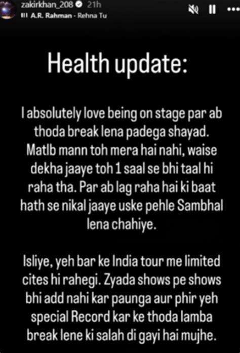 ‘ive Been Unwell For Over A Year… As Comedian Zakir Khan Cuts Back On Touring To Prioritise