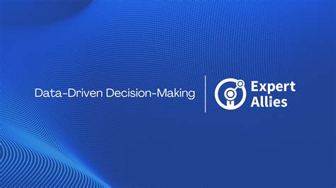 data driven decision making expert allies