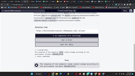 My Solution Is Correct But When I Submit The Solution Link It Says