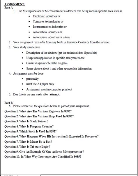 Solved ASSIGNMIENT Part AUse Microprocessor Or Chegg