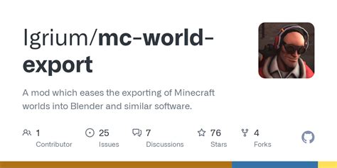 Github Igrium Mc World Export A Mod Which Eases The Exporting Of Minecraft Worlds Into
