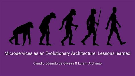 Microservices As An Evolutionary Architecture Lessons Learned Ppt