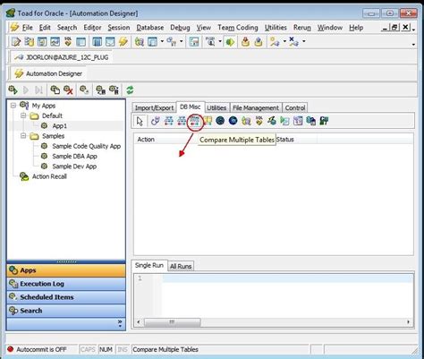 Compare And Sync Multiple Tables With Toad