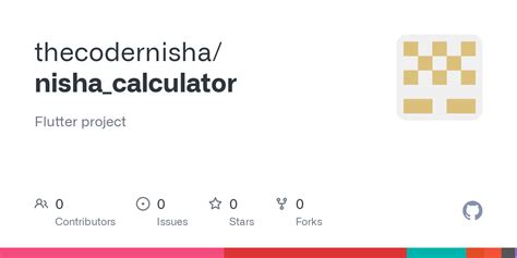 Github Thecodernishanishacalculator Flutter Project