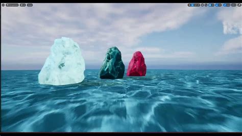 Test Ue5 Subsurface Ice Material Crystal Material Youtube