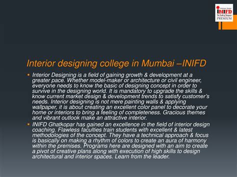 Ppt Interior Designing Colleges In Mumbai Powerpoint Presentation