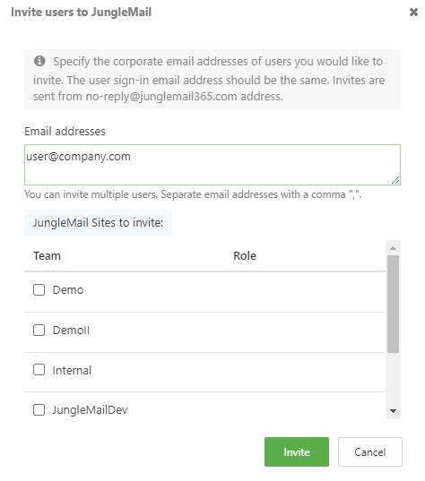 adding users junglemail 365 documentation