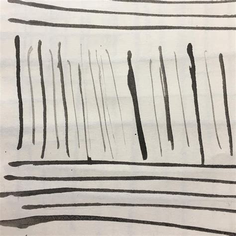 Daysofmarkmaking Horizontal Vertical Lines Created By Dipping Some Found Slate In