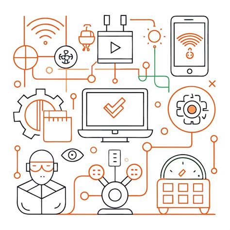 Aidriven Automation Connecting The Dots For Efficiency Premium Ai Generated Vector