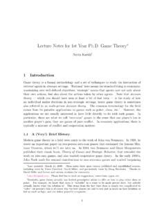 Game Theory Lecture Notes Game Theory Lecture Notes Pdf PDF4PRO