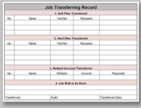 Scope Of Work Excel Template