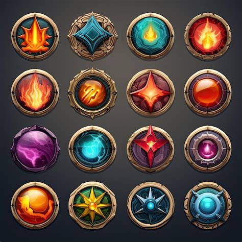 Elements Game Icons Premium Ai Generated Image