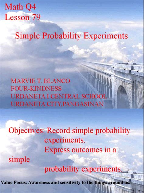 Math Q4 Lesson 79 Simple Probability Experiments Marvietblanco Pdf