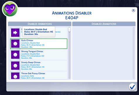 Missing Climax Animations Technical Support WickedWhims LoversLab