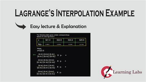 Lagrange S Interpolation Example YouTube