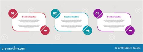 Business Steps Visualization Infographic Layout For Text Presentation