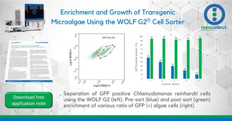 Optimizing Transgenic Microalgae Growth WOLF G Cell Sorter
