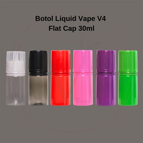 Jual Botol Liquid Vape Ml Botol Chubby Flat Cap V Shopee Indonesia