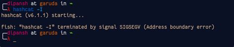 Hashcat Is Not Working Issues And Assistance Garuda Linux Forum