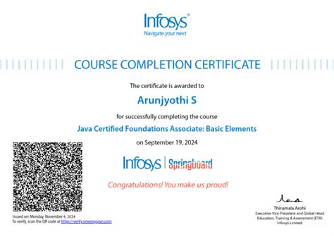 Java Certificate Pdf