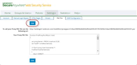 Configuring PAC Files
