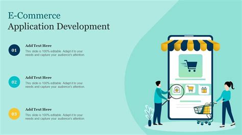 E Commerce Application Development Ppt Infographics Ppt Sample