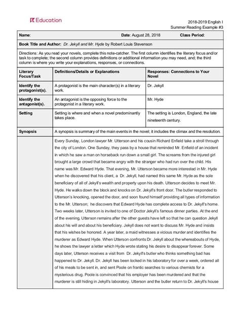 Note Catcher Template