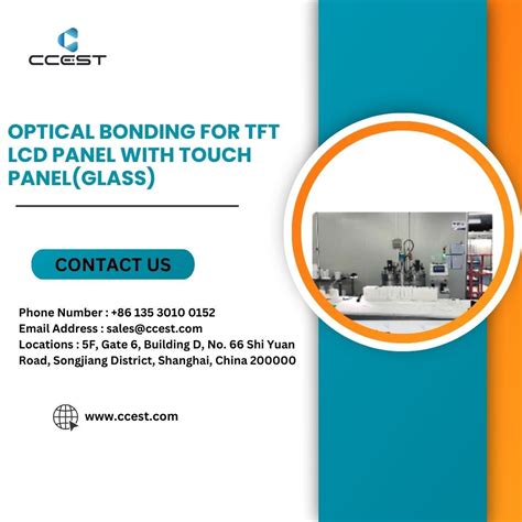 Optical Bonding For Tft Lcd Panel With Touch Panelglass Ccest Medium