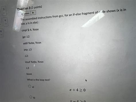 solved question 3 3 points the assembled instructions from