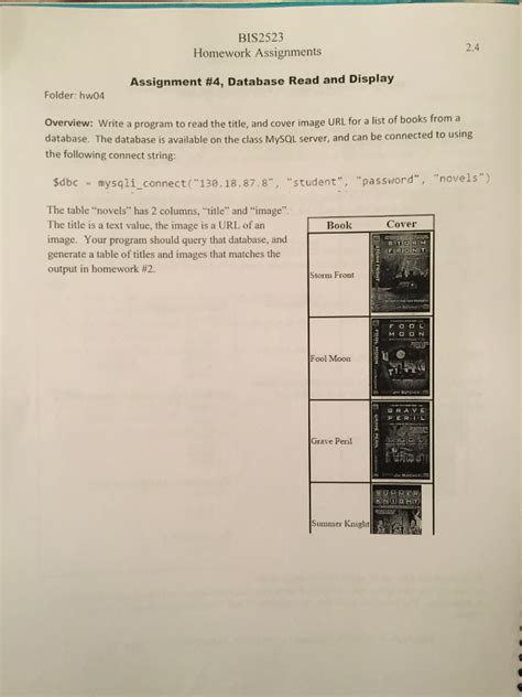solved bis2523 homework assignments assignment 4 database