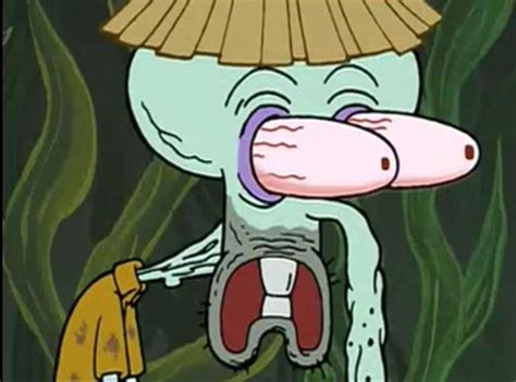 Sad Squidward Squidward Sad Pepe Sticker By Usheryoloswag