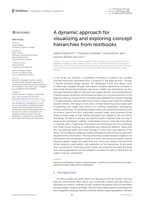 Pdf A Dynamic Approach For Visualizing And Exploring Concept Hierarchies From Textbooks