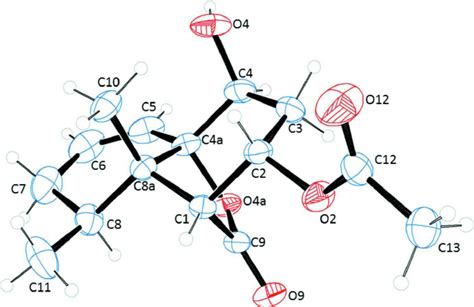 Ortep Drawing Of The X Ray Crystallographic Structure Of The Title
