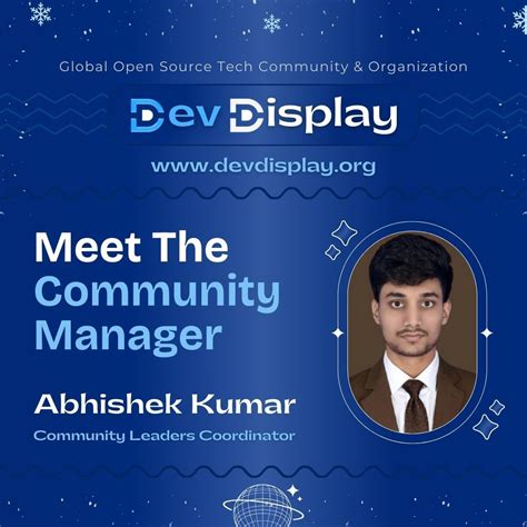 Devdisplay Opensource Communitymanager Techcommunity Leadership Devdisplay