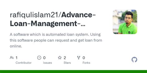 Github Rafiqulislam21advance Loan Management System A Software Which Is Automated Loan