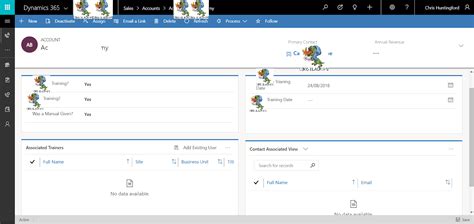 The Dynamics Evolution Cant Associate Existing Contacts To An Account