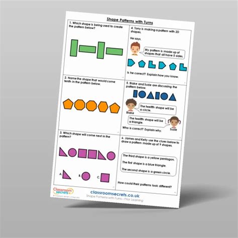Ks1 Year 2 Maths Classic View Shape Patterns With Turns Resources