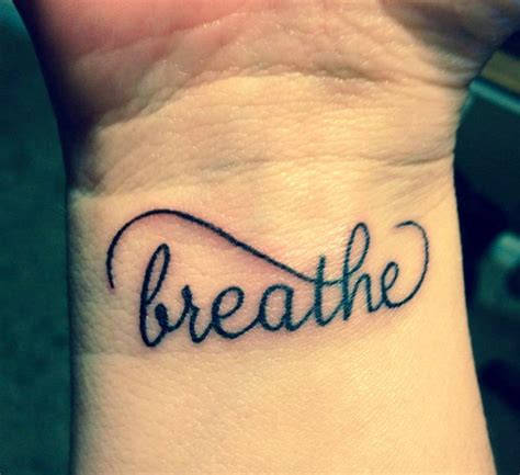 Just Breathe Tattoo Wrist Tattoos Words Tattoo Designs Wrist
