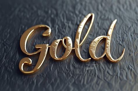 gold text effect editable elegant and rich text style premium ai