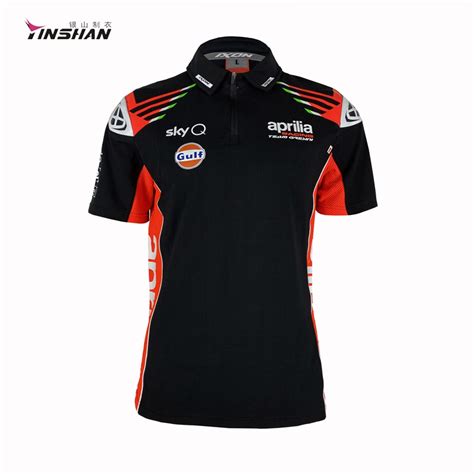 Custom Polo Shirt With Logo Printing For Racing Team Yinshan Sportswear