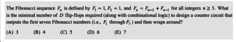 Solved The Fibonacci Sequence F Is Defined By F F Chegg Com