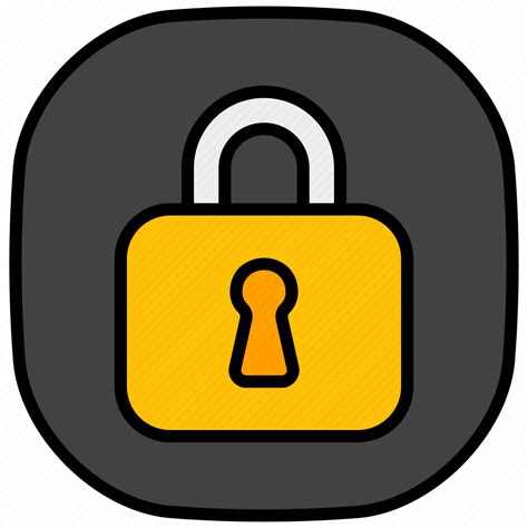Lock User Interface Ui Button Web Icon Download On Iconfinder
